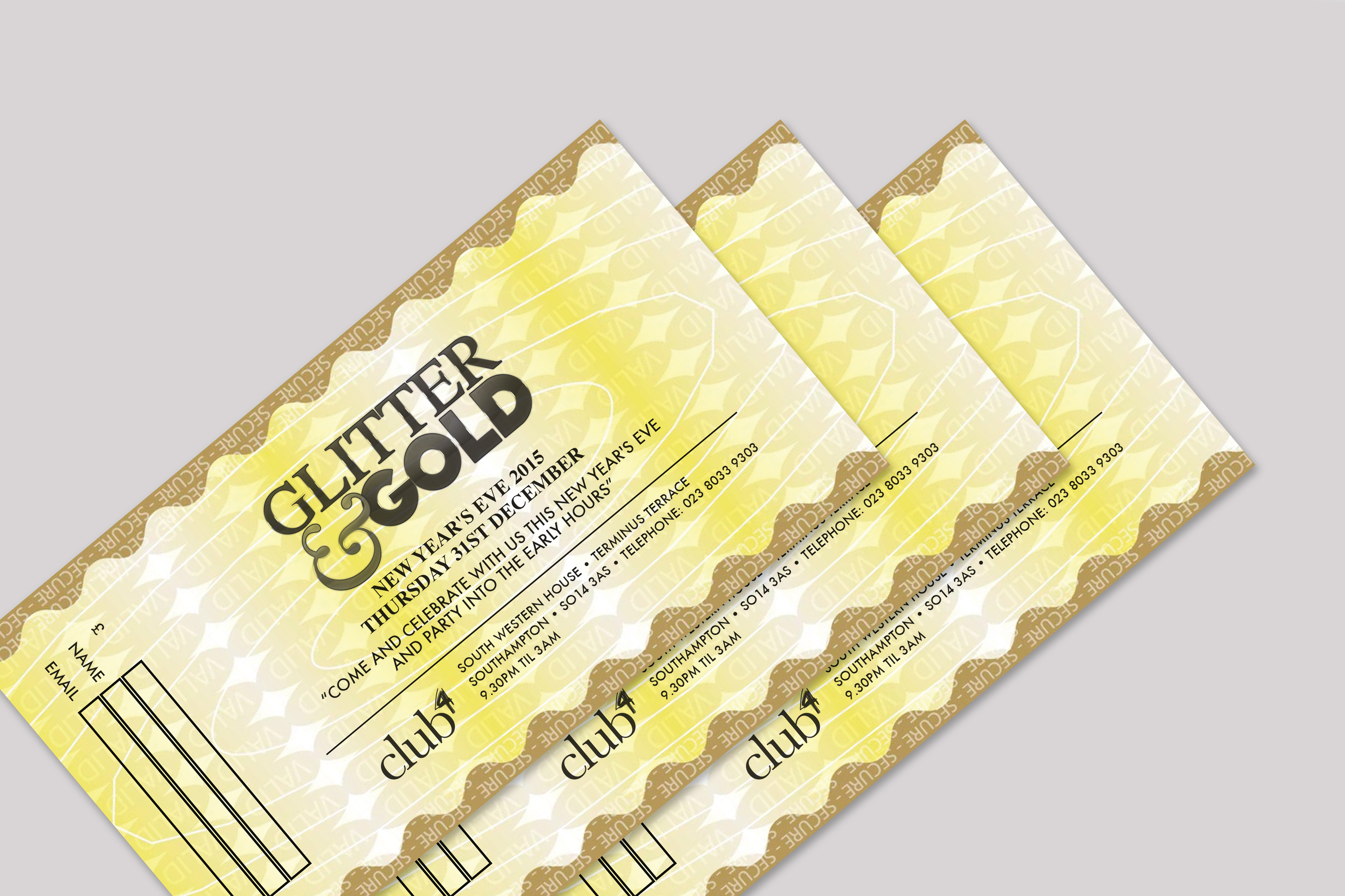 Security Ticket Printing and Design UK | Face Media Group