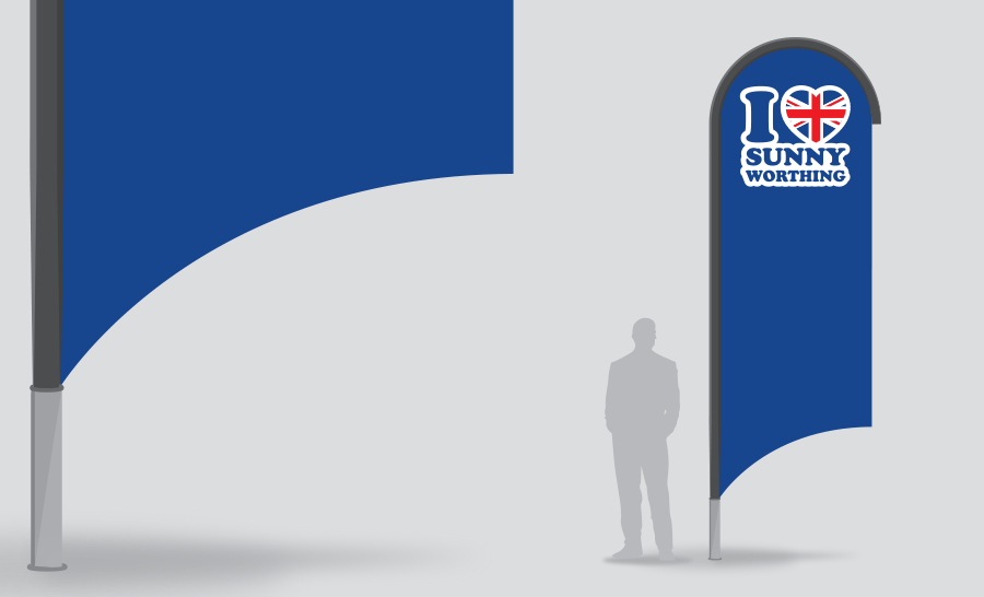 Personalised Printed Wing Flags | Face Media Group